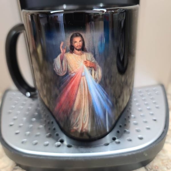 Divine Mercy Mug, Jesus Saint Faustina Coffee Cup, Divine Mercy Image ...