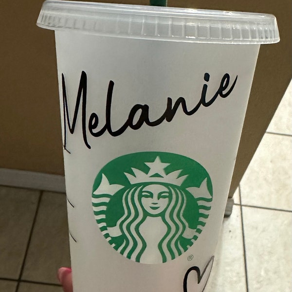 Starbucks Flower Reusable Cup | Custom Starbucks Tumbler | Personalized ...