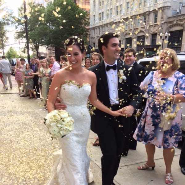 Metallic Gold Confetti. Biodegradable Confetti. Gold Wedding Confetti ...