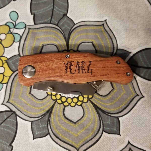 Personalized Utility Knife Including Monogram & Engraving Options With ...