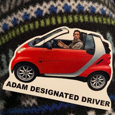 Adam Designated Driver Vinyl Sticker - Etsy