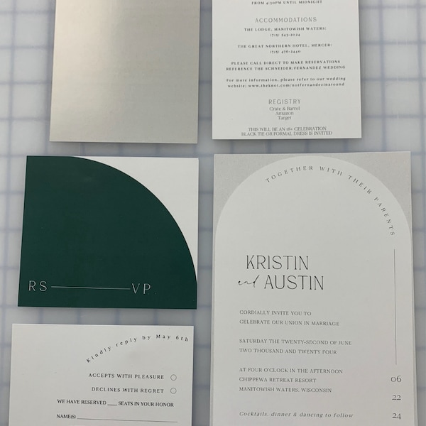Printable Gatefold Wedding Invitation Template With QR Code and ...