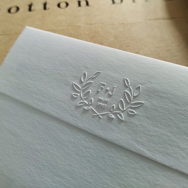 Personalized Wedding Embosser,wreath Embosser,wedding Embosser With ...