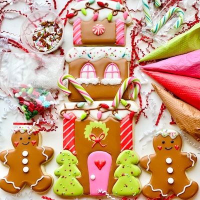 Build A Gingerbread House Set - Etsy