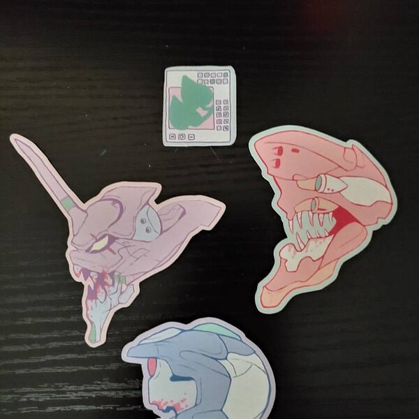 Pastel Eva Unit Head Sticker - Etsy