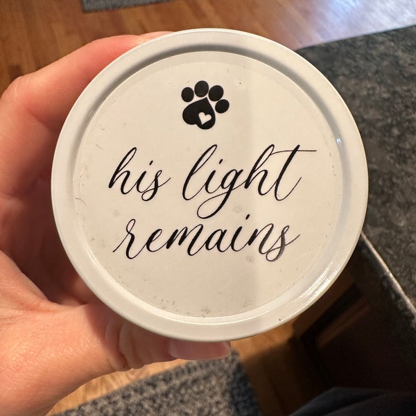 Paw Print Candle Gifts for Dog Lover, Personalized Dog Candle, Handmade ...