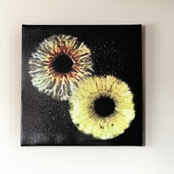 PERSONALIZED 2 EYES Wall Decor | Your Eyes Wall Art | Real Eye Canvas ...