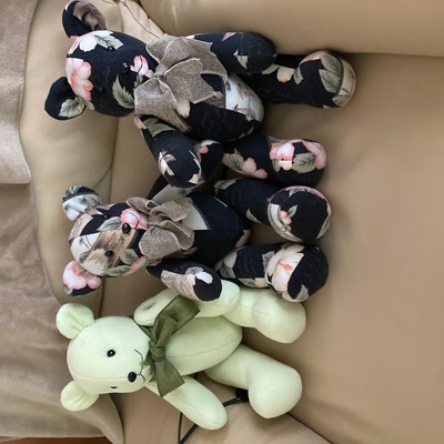 Memory Bear 15 Inches Tall Made From Your Loved One's - Etsy