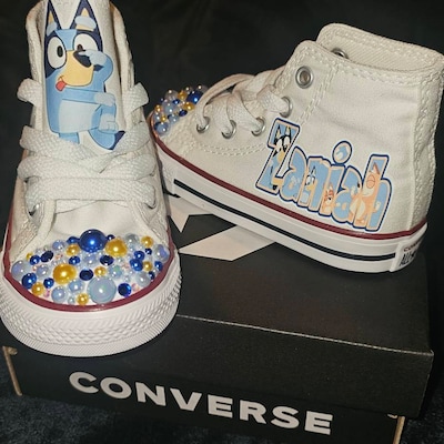 Custom Bling Shark Converse, ANY THEME, Shark Theme Converse, Kids ...