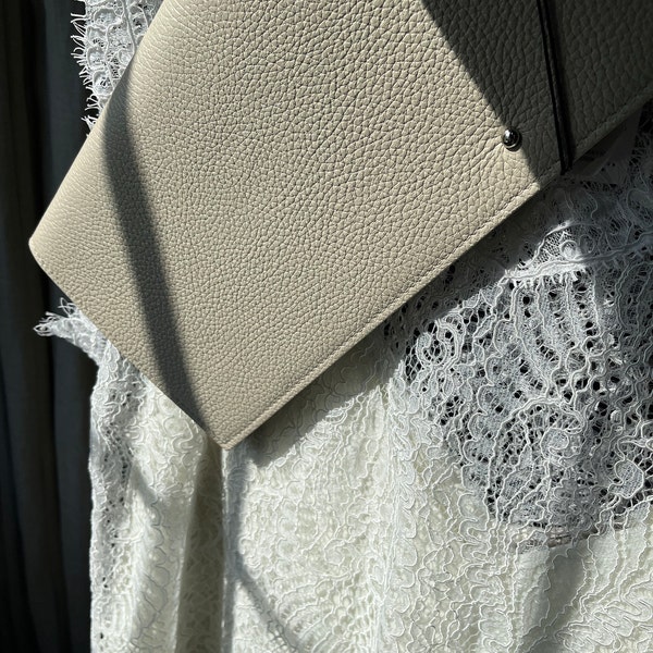 Extra-long Cocktail Clutch, Leather Clutch, Evening Clutch Bag ...