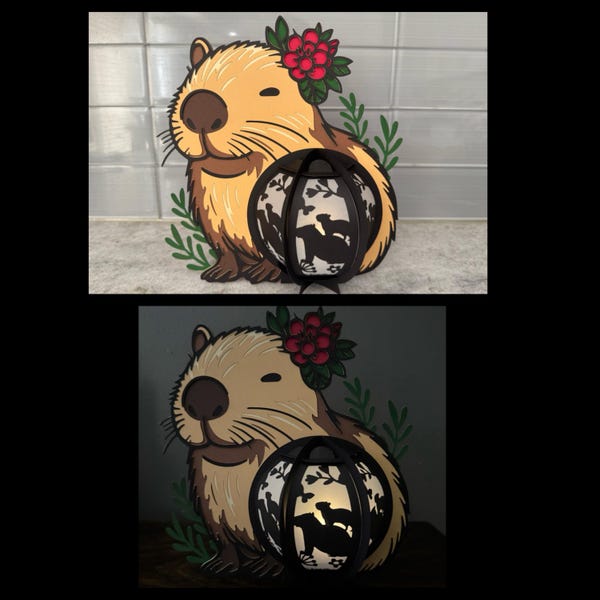 Nurse Life Lantern Paper Cut, Cute 3D Layered Floral Lantern With Bow ...