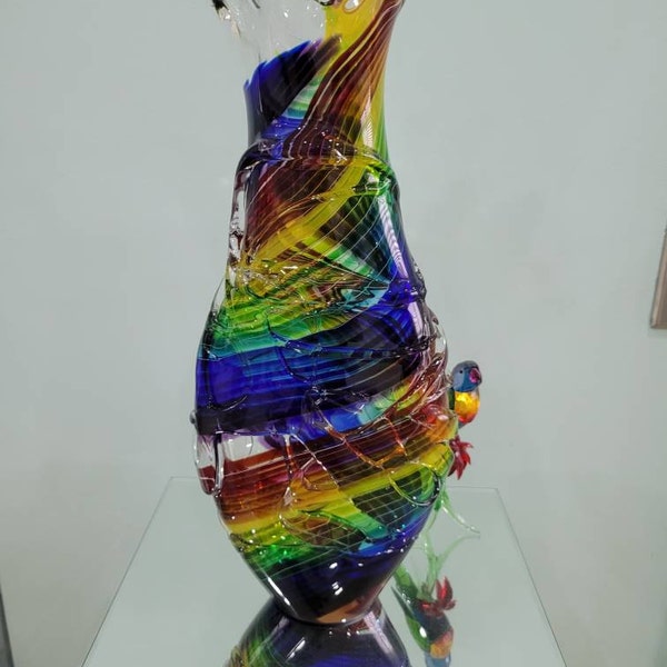 Very Large - Very Heavy - Hand Blown Glass Bowl - Original Design by ...