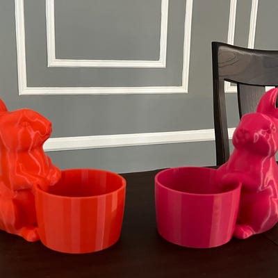 Gummy Bear Planter Pot / Pen Pencil Holder, Teddy Bear Desk Pot, Office ...
