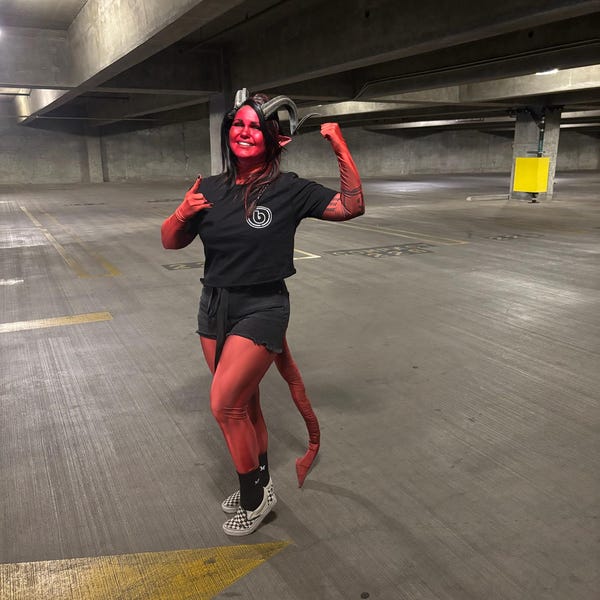 Devil Raphael Haarlep Incubus Horns Hand Painted Cosplay Replica Baldur ...