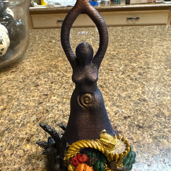 Wheel of the Year 8 Hand-painted Goddess Statues Gather Around a Wheel ...