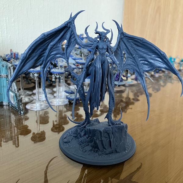 Demon Queen Miniature - Lord of the Print | Infernal Daemon of Slaanesh ...