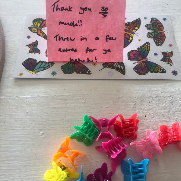 10 Butterfly Hair Clips Random 90's Vintage Style ~ Mini Kawaii ...