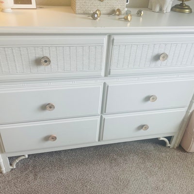 White Coastal Shell Knob, Little Girls Dresser Knob, Coastal Dresser ...