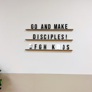 Large Letter Ledge 40 Letter Ledges With Acrylic Letter & Number Pack ...