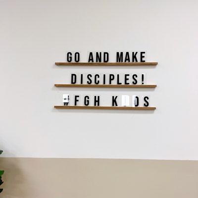 Letter Ledge Set With Acrylic Letter & Number Pack 40 Letter Ledges ...