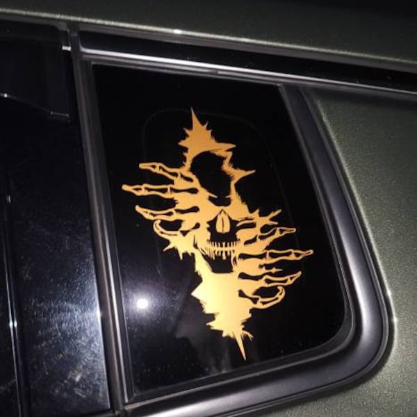Skull Decal, Skull Vinyl Decal, Skull Sticker, Skull Car Window Decal ...