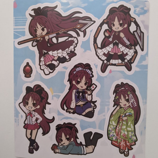 Madoka Magica & Magia Record Vinyl Sticker Sheets - for Laptop Car ...