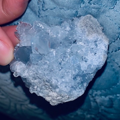 Blue Celestite Crystal Celestite Stone Celestine Crystal for Meditation ...