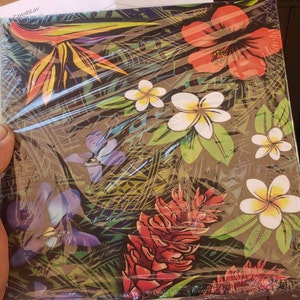 Polynesian Flower Tribal Art on 8x8 Canvas - Etsy