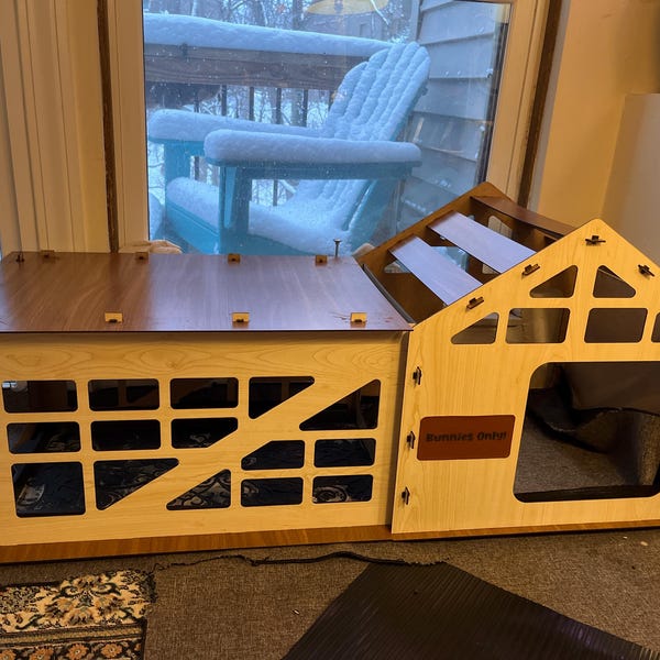 Wooden Rabbit Hideout Castle, Rabbit Houses and Cage, Wooden Rabbit ...