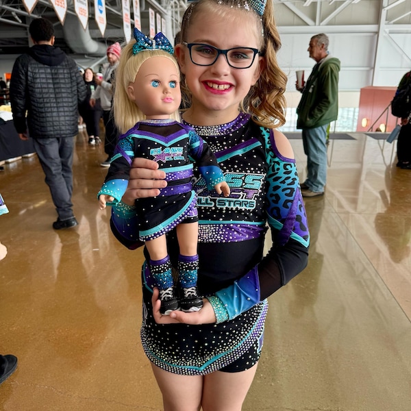 Class Act Cheer Uniform for American Girl Doll 18” Force - Front and ...