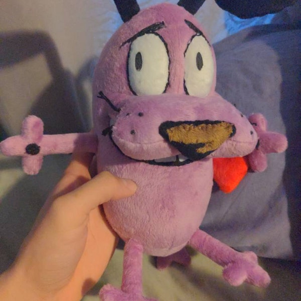Plush Inspired by the Cartoon Character Courage the Cowardly Dog 9,8 ...