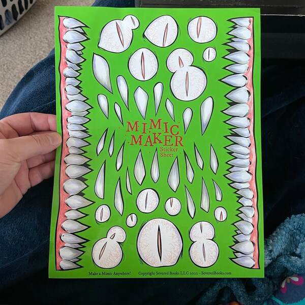 2 Mimic Maker Sticker Sheets - Dungeons and Dragons, Pathfinder ...