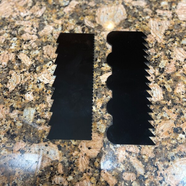 SVG Cake Decorating Combs File Icing Scraper 18 Patterns - Etsy