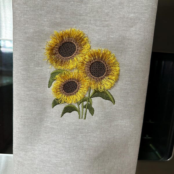 Sunflowers Fringed Flowers Fluffy Fringe Sunflower in 4 Sizes ...