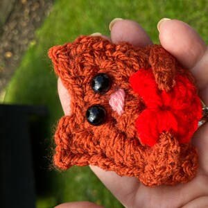PDF Pattern Chicken Crochet Pocket Hug / Crochet Key Chain Chicken ...