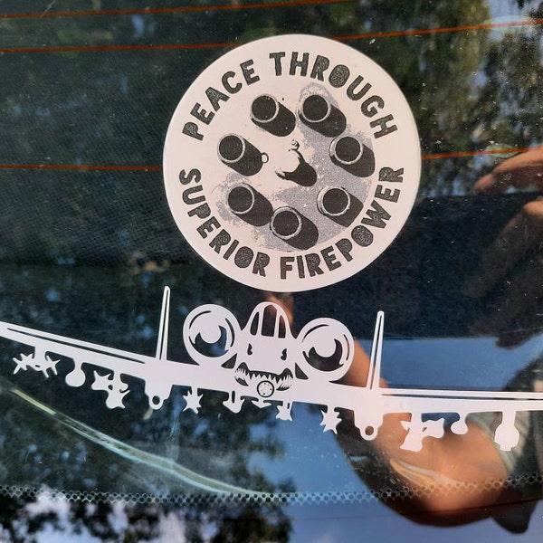 A-10 A10 A10 Decal USAF Thunderbolt II BRRRT Warthog Plane Die Cut ...