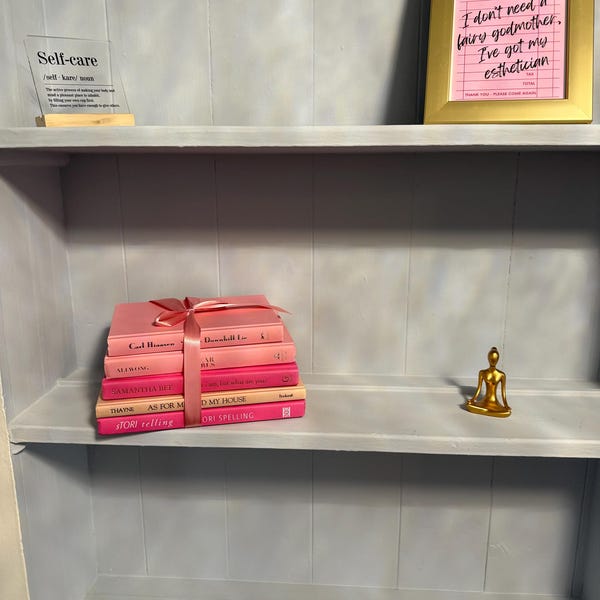 Pink Purple Preppy Room Aesthetic Girl Shelf Decor Nursery Pink ...