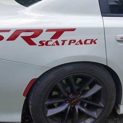 Dodge Challenger Taillight Divider Decal Blank / Debadged SRT Logo ...