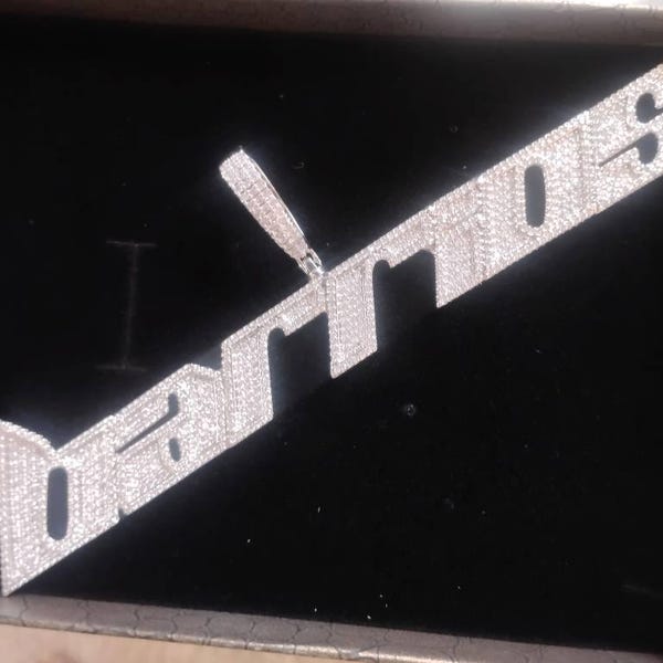 CUSTOM Bling-bling Words Pins, Handmade Name Brooch Pin, Personalised ...