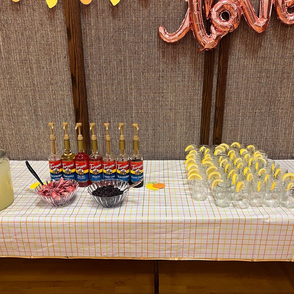 Pink Floral Lemon Lemonade Bar Sign Printable Citrus Lemon She Found ...