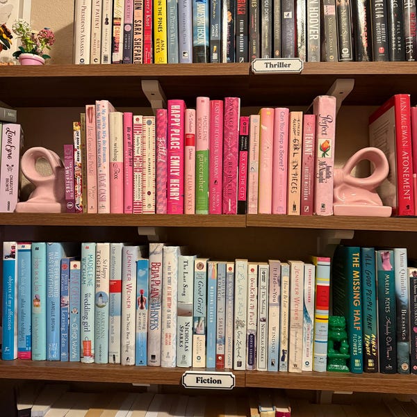 Fancy Bookshelf Labels- Home Library Organization Bookshelf Sections ...