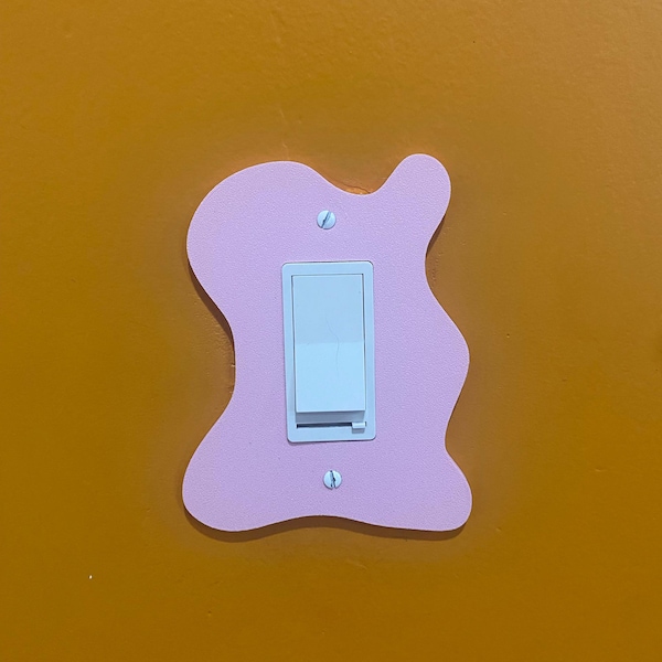 Squiggly Twist Light Switch Plate Cover, Whimsical Nursery Wall Art ...
