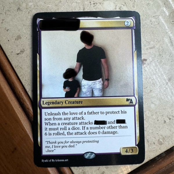 10x Custom MTG Card 2.5x3.5", Magic the Gathering Art, Gifts, Birthday ...