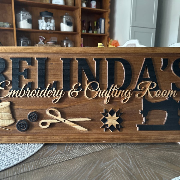 Personalized Quilting Room Sign | Custom Sewing Room Sign | Gift for ...