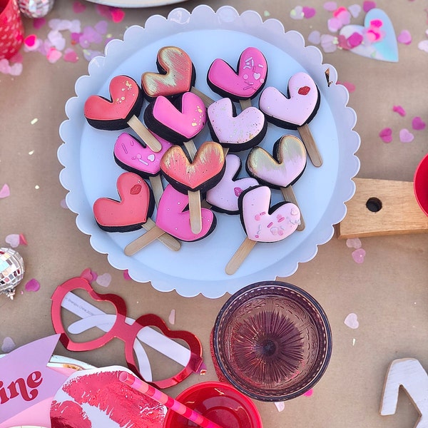 One Dozen Mini Chocolate Cookie Pops - Etsy