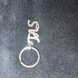 Name Keychain, Christmas Gift Custom Keyring, Your Name Keychain ...