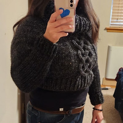 KNITTING PATTERN Wrap Me up Sweater Scarf, Sweater Scarf, Scarf With ...