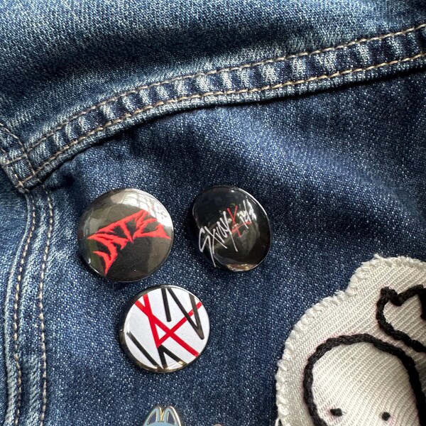 Stray Kids ATE 1" 25mm Mini Button Pin Set | K-pop | STAY | Kpop ...