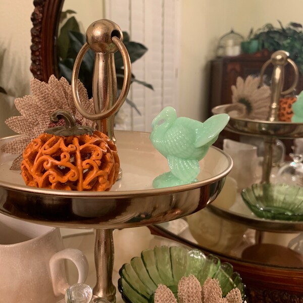 Mosser Glass Jadeite Turkey Figure - Etsy