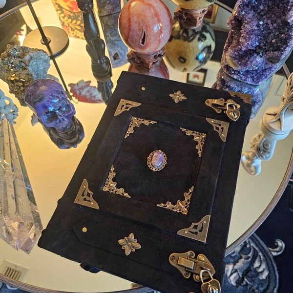 Leather Magic Locks Book of Shadows Empty Blank Pages Handmade ...